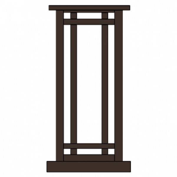 Studio™ Lantern 7" Wide Exterior Pier Light - Brass Light Gallery