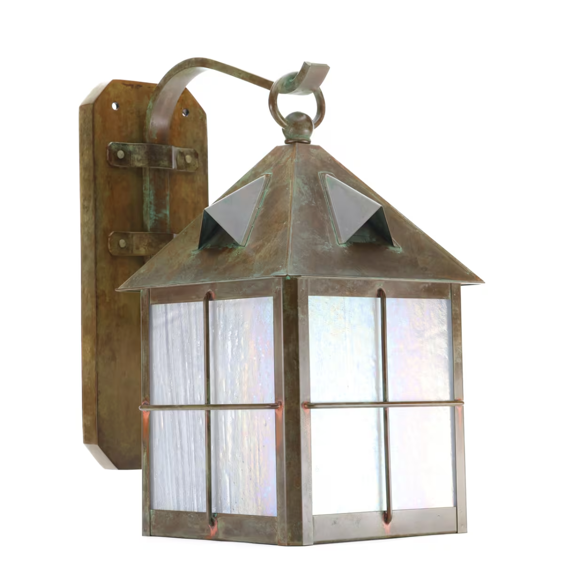 Stonehaven™ Exterior 10" Wide Scrolled Hook Wall Light - Brass Light ...